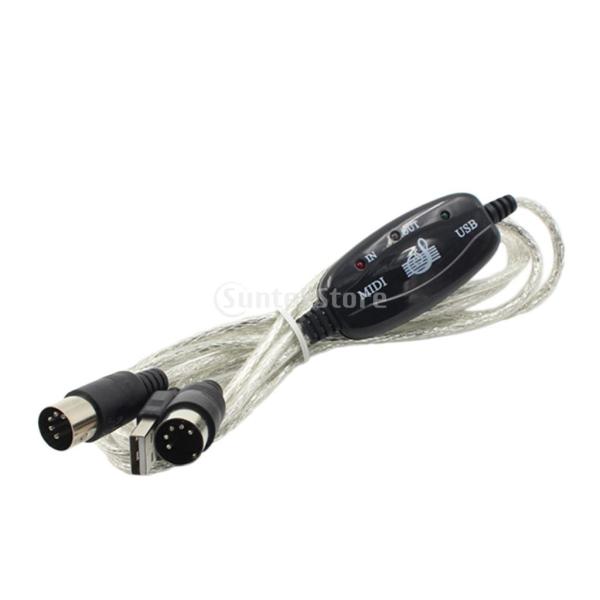 説明: MIDI「イン」プラグはキーの「アウト」ポートに接続され、ラインの「アウト」プラグはピアノの「イン」ポートに接続されます。コンピュータに録音された曲は、保存や編集のために再生することができます。これは、MIDIインターフェイスの楽器...