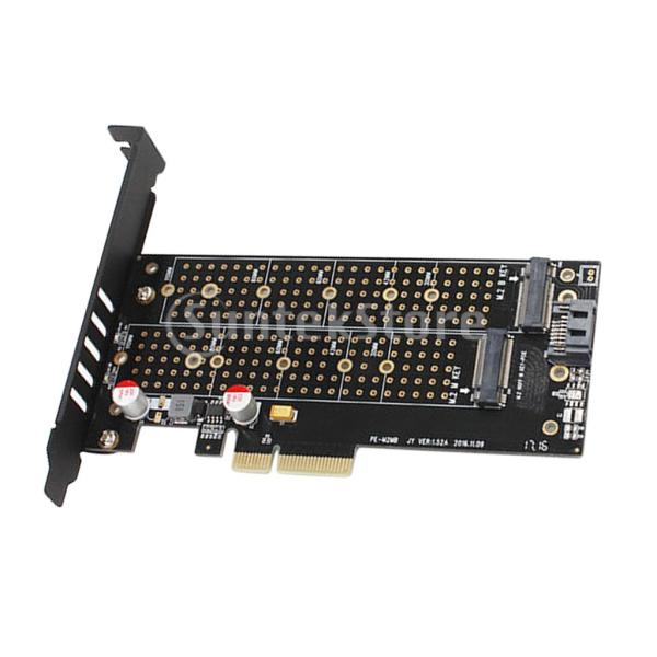 説明:名前：NVME Extended Dual Interface Riser 内蔵インターフェース：Mキー+ Bキーサポートスロット：PCI-E 3.0 X 4 GEN 3（X 4 X 8 X 16） 対応機器：PCI-E規格NVMEハ...