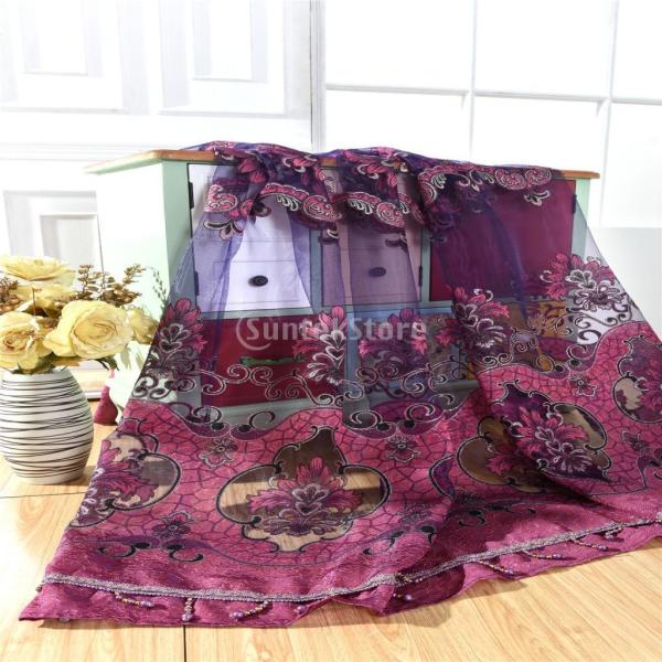 説明:ファッショナブルなデザインと美しい色で燃え尽き印刷技量、。 あなたの家族のために快適でロマンチックな雰囲気を作成し、あなたの家は非常に魅力的で魅力的な作り、任意のウィンドウまたは戸口にスタイルを追加します。 ドアカーテン、窓のカーテン...