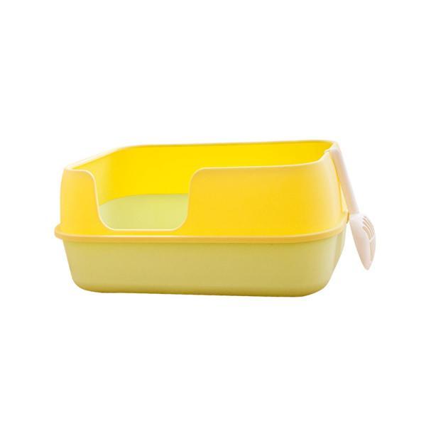 説明:[超大型サイズ]62cmx44cmx26cm/24.41インチx17.32インチx10.24インチのこのペット用トイレボックスは.小型および中型の猫と大型の猫に適しており.複数の猫が同時にトイレを使用することもできます.[オープントッ...