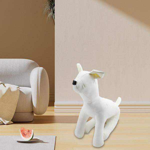 説明:[座っている犬のマネキン]: ポリエステルの詰め物が入ったPUレザーの犬のマネキン.座った姿勢.軽量で簡単に着用できます.[プレミアム素材]: このペット動物ショップのディスプレイマネキンは高品質のPUレザー素材で作られており.優れた...