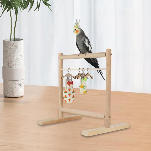 説明:[木製素材]: バードハンガーとスタンドは天然木でできており.バリがなく研磨されており.安定していて丈夫で耐久性があります.[多目的]:木製棚の洋服ラックは.鳥のおむつ.服.帽子などを展示.保管するために使用され.鳥の遊び台とまり木と...