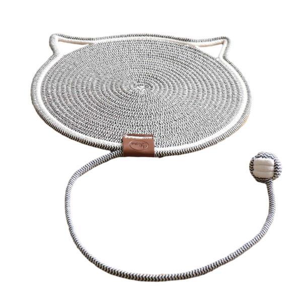 説明:[猫スクラッチパッド]猫スクラッチマットは.運動を楽しくするために.高品質の布素材.漫画のdhapeで作られており.靭性と粗さの特徴があります.[幅広い用途]このボール付き猫用スリーピングマットは.床.ソファ.家具.ソファ.ベッドなど...