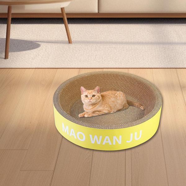 説明:[デザイン]: 丸いボウル型のラウンジベッドは.ペットの注目を集めます.猫はベッドやソファのようにパッドの上に横たわることができます. [高品質]: 猫用爪とぎ段ボールは段ボール製で.手触りが良く.耐久性があり.丈夫です. [特徴]:...