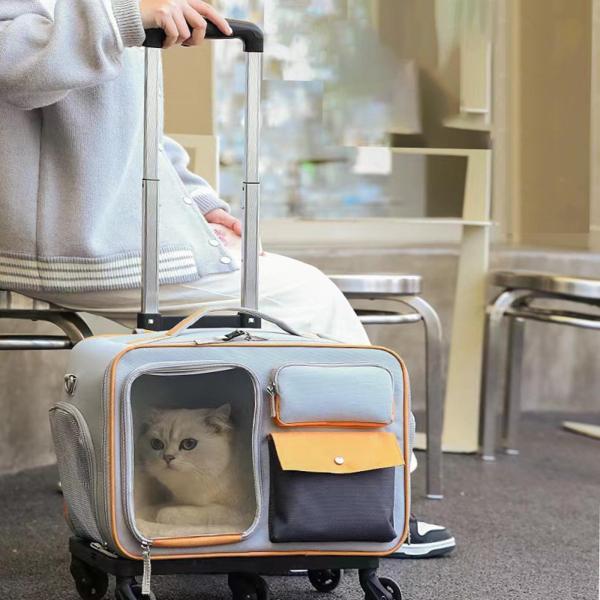 説明:[ユニバーサルホイール]: 当社のペットキャリアは.妨げられることなく回転する耐摩耗性のユニバーサルホイールを備えています. [高さ調節可能]:猫と子犬用の車輪付きペットキャリアバックパック.プルロッドの高さはさまざまな高さに合わせて...