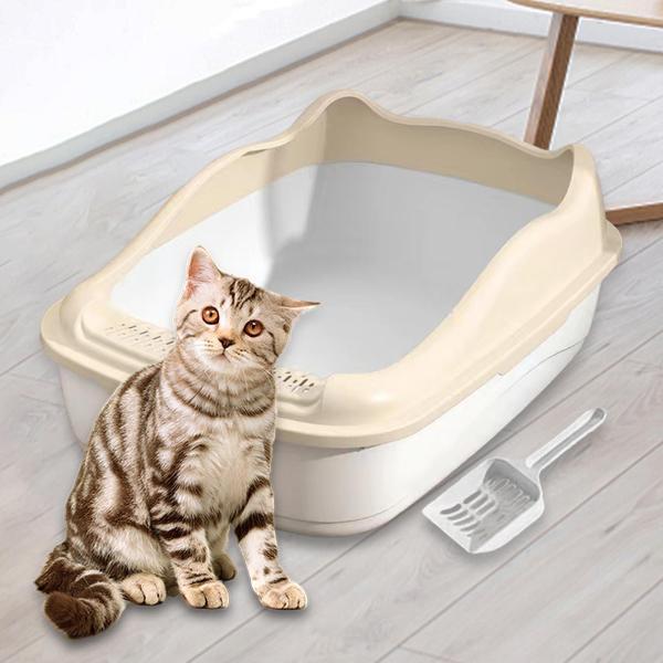 説明:[PP素材]高品質のPP素材で作られたペット用トイレボックス.中空ペダル.シンプルな構造.取り付けと分解が簡単[半密閉設計]猫用トイレは半密閉設計を採用し.上部が開いており.高く盛り上がったフェンスが猫砂が外に飛び散るのを防ぎます. ...