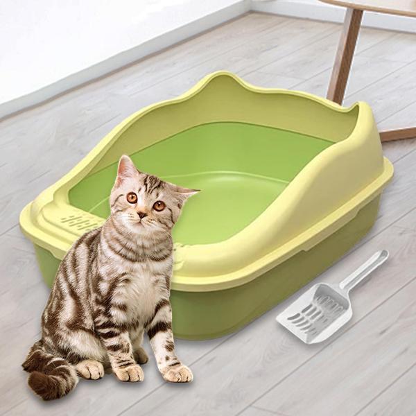 説明:[PP素材]高品質のPP素材で作られたペット用トイレボックス.中空ペダル.シンプルな構造.取り付けと分解が簡単[半密閉設計]猫用トイレは半密閉設計を採用し.上部が開いており.高く盛り上がったフェンスが猫砂が外に飛び散るのを防ぎます. ...