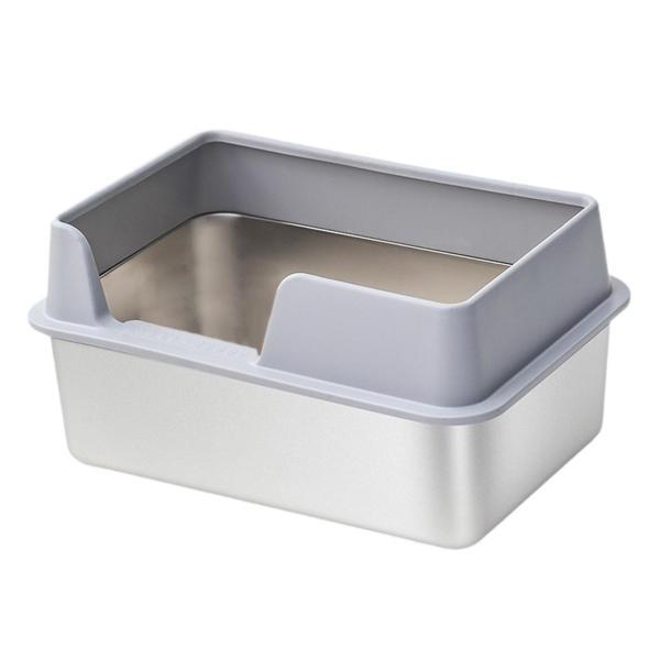 説明:[素材]猫用トイレは.表面が滑らかで軽量かつ丈夫なステンレススチール素材で作られています. [デザイン]猫用トイレトレーは猫の行動を簡単に確認でき.空気の循環を良くし.掃除が簡単になります. [特徴]内側のボウルは大きくて深いので.食...