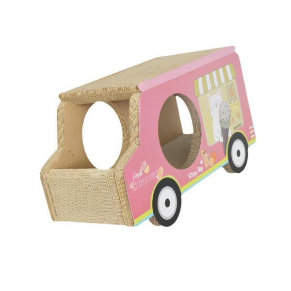 説明:[広々としたスペース]: 爪とぎハウスは車の形をしており.かわいくてユニークで.2匹の猫が同時に遊べる2層構造になっています. [猫アクティビティプレイ]: この猫用爪とぎハウスは.プレイトンネル.猫用爪とぎボード.猫用ベッド.猫の巣...