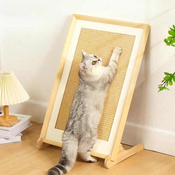 説明:[素材]: この猫用爪とぎはウッドサイザル麻で作られており.丈夫で耐摩耗性があり.長期間爪に耐えることができます. [ユニークなデザイン]: 当社の垂直猫用爪とぎは.部屋のスペースを節約し.壁や家具を傷から守るように設計されています....