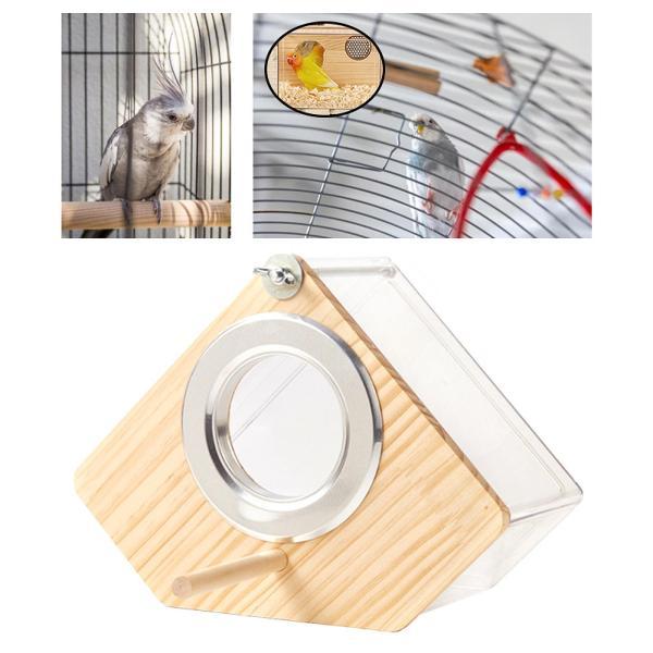 説明:[多用途]: このインコの巣は.鳥の巣.鳥の飼育箱.オウムの飼育装飾ケージ.ペットアクセサリー.家のバルコニーの装飾として機能します.鳥の友達のためのソリューションです. [素材]: バードハウスは木材とPP素材で作られており.断熱性...