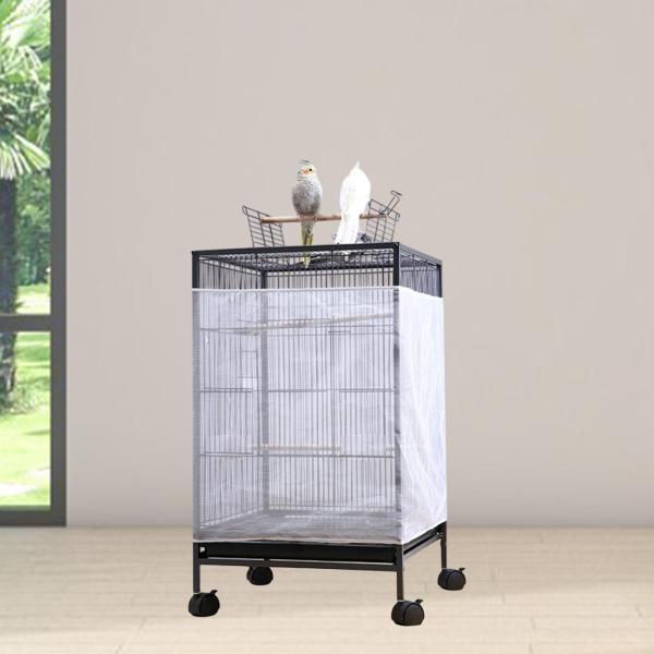 説明:[効果的な保護]: この鳥かごメッシュカバーは.高密度のハニカムメッシュパターンで設計されており.羽.食べ物の残骸.糞がケージからこぼれるのを効果的に防ぎます. [素材]: メッシュ製のこのペットバードネットカバーは丈夫で破れにくく....