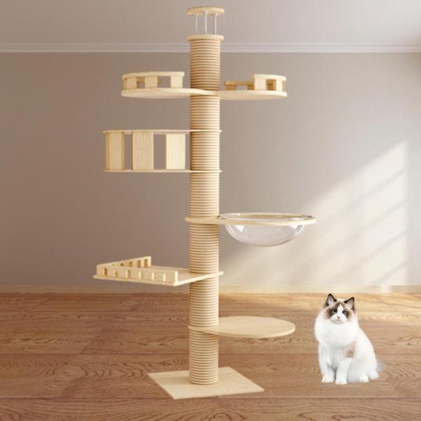 説明:[猫の登山木]: この猫の爪とぎ木は.あらゆる種類の猫に適しており.横たわったり.遊んだり.隠れたりするためのコンパクトな遊び場です.[猫の注意を引く]: 猫を遊びに誘い.あなたの猫を守ります.家具を傷から守り.猫の自然な引っかき本能...
