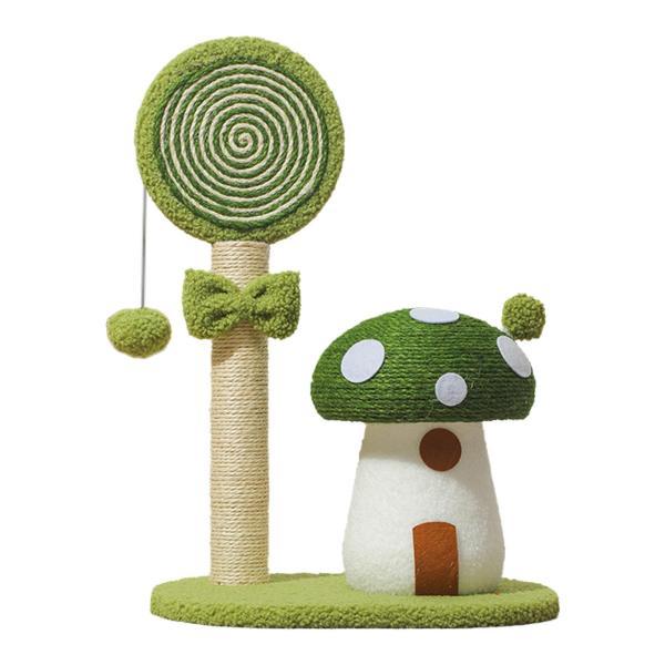 説明:[クリエイティブなデザイン]: ロリーとキノコの家のデザインが特徴のこのキノコ背の高い猫のスクラッチャーは.魅力的な遊び場として機能するだけでなく.家に楽しい装飾的なタッチを加えます[素材]: スクラッチポールサイザル麻とフランネル素...