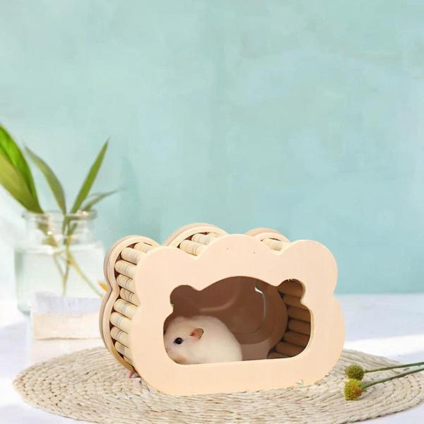 説明:[小動物ケージのアクセサリーhamsterハムスターの家と隠れ家は遊び.隠れ.休息のための遊び場を提供します fheature fheatureそして.彼らの遊びの本能を満足させるために巣穴を模倣しますペットの静かで安全な場所を提供す...