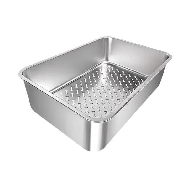 説明:[オープントップ]サイズ23.62インチx15.75インチx5.91インチ.このオープントップのペット用トイレトレイは.猫に十分なスペースと素早いアクセスを提供し.空気循環を高めます. [飛び散り防止]5.91インチの高さの側面を備え...