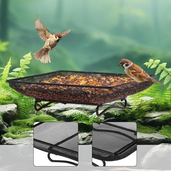 説明:[頑丈な金属構造]: 地上バードフィーダートレイは高強度鉄線で作られており.耐候性と耐錆性に優れ.さまざまな屋外環境に適しており.長期間の使用を保証します. [スクエアデザイン.優れた安定性]:バードフィーダーはスクエア構造で地面に設...