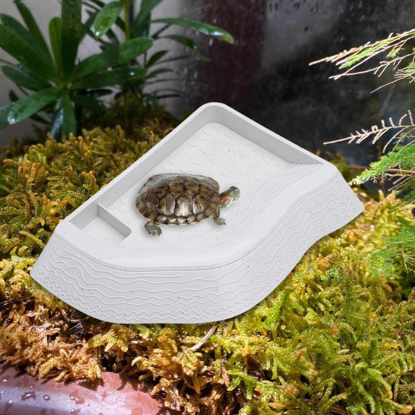 説明:[デザイン]: 亀の水浴び用プール.亀の水飲みボウル.餌皿.水浴び用プールとして使用できます.約27.8cmx19.9cmx3cm/10.94インチx7.83インチx1.18インチ. [多機能]: カメの水入れは.カメが食べたり.休ん...