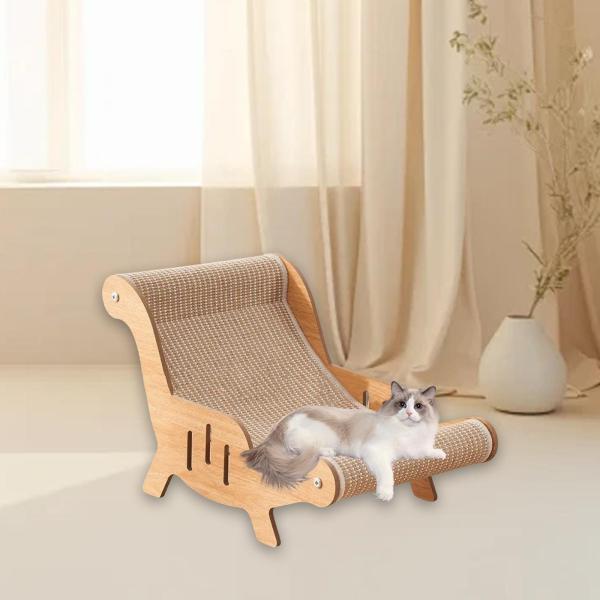 説明:[理想的な引っかき面]: 屋外.屋内.猫.子猫.ペット用のペットビーチチェア.このラウンジチェアは.爪を健康で鋭く保つ魅力的な代替品を提供することで.家具を保護します. [プレミアム素材]: 猫用サイザルラウンジチェアは木材とサイザル...