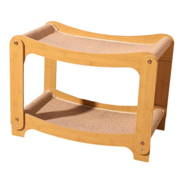 説明:[二層デザイン]二段ベッドデザインのサイザル猫用爪とぎベッド.取り外して洗えるサイザルクッション付き. [木製フレーム]猫用スクラッチボードラウンジは.木製フレームと二重層サイザルパッドで作られており.軽量で傷に強く.安定した構造です...