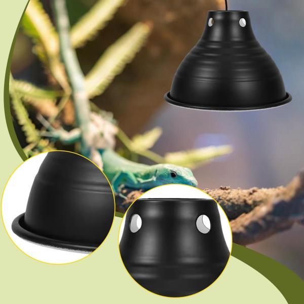 説明:[交換用ライトシェード]: 爬虫類ドームランプカバー.爬虫類照明器具交換部品 (ライトシェードのみ.ランプは含まれません) [プレミアム素材]: 爬虫類ライトのランプシェードはアルミニウム素材で作られており.耐摩耗性があり.頑丈で.壊...