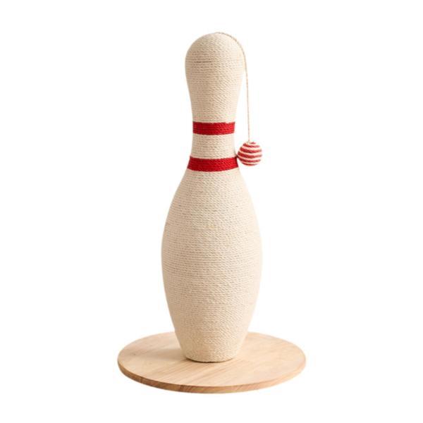 説明:[二重目的設計]: 丈夫な爪とぎポストと魅力的な遊びおもちゃのボールを組み合わせ.猫が引っかいたり.登ったり.活動的に過ごせるようにします. [ユニークなボウリングピンの形状]: スタイリッシュな曲線デザインと鮮やかな色彩が.ご自宅に...