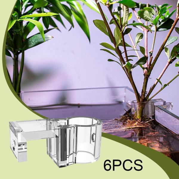 説明:[水槽用植物ホルダー]: 水耕栽培のために植物を水槽に固定し.美観を高めます. [適合]: ガラスの厚さ?10mm.直径?14mm [使いやすい]: 透明でコンパクトな吊り下げ式水槽用植木鉢.U字型の開口部が植物の首にフィットし.しっ...