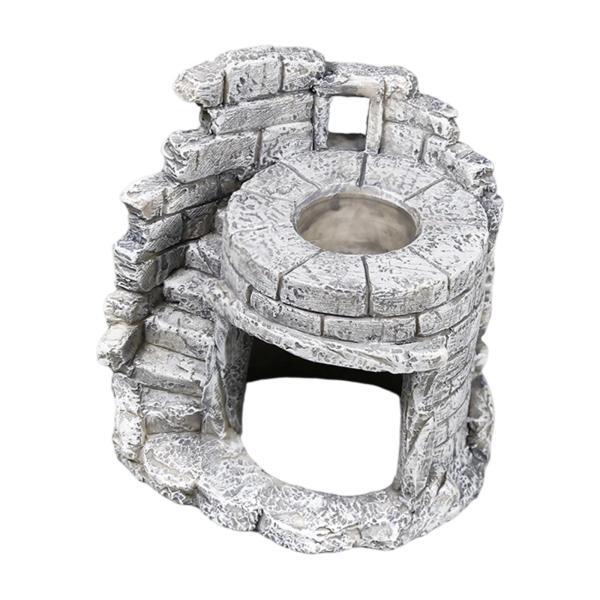 説明:[リアルな岩石デザイン]: この爬虫類の隠れ家は.爬虫類の生息地にシームレスに溶け込む人工岩石建築デザインを特徴としており.自然で快適な環境を提供します. [多機能]: 隠れ家としてだけでなく.日光浴や装飾としても機能し.ペットに複数...