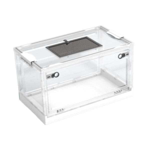 説明: [クリアな視界]: 透明なプラスチック.PETパネルで作られたこの実用的な透明なペットの生息地は.構造の完全性を損なうことなく360度の視界を提供します. [ダブルアクセスシステム]: ノブ操作のフロントドアとスライドカバーの両方を...