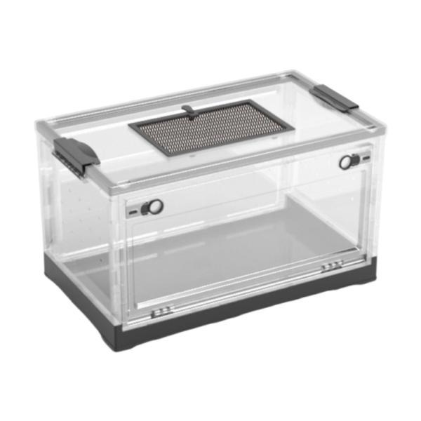 説明: [クリアな視界]: 透明なプラスチック.PETパネルで作られたこの実用的な透明なペットの生息地は.構造の完全性を損なうことなく360度の視界を提供します. [ダブルアクセスシステム]: ノブ操作のフロントドアとスライドカバーの両方を...