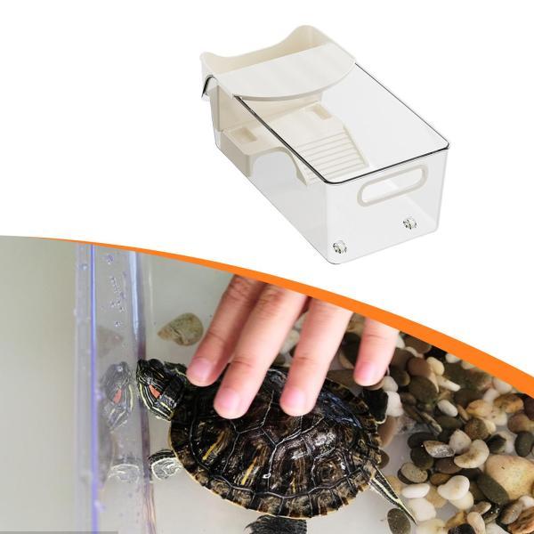 説明: [革新的]このカメタンクは創造的でスタイリッシュなデザインで.カメや小型爬虫類に快適な生息地を提供しながら.家の装飾を高めます. [視認性]透明なPETとPPで作られたこのカメ飼育タンクは.あらゆる角度から簡単に観察でき.取り外し可...