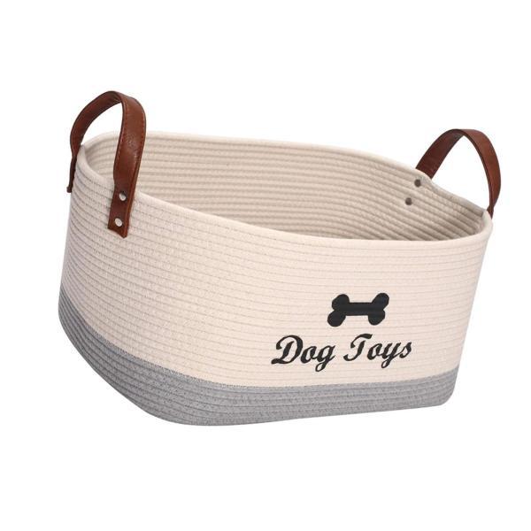 説明:[高品質素材]: 犬用おもちゃ収納バスケットは綿素材で作られており.軽量で耐久性があり.長持ちします. [整理整頓]: 子犬用収納ボックスは.ペットのアクセサリー.犬のおもちゃ.ペットの服.食べ物.スナック.犬のおやつ.毛布.その他の...