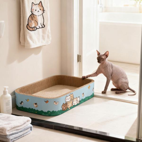 説明:[猫ベッド]: 楕円形のデザインラウンジベッド.ペットの注目を集めます.猫はベッドやソファのようにパッドの上に横たわることができます. [高品質素材]: 段ボール製で.手触りが良く.耐摩耗性があり丈夫です. [特徴]: 寝床のように見...