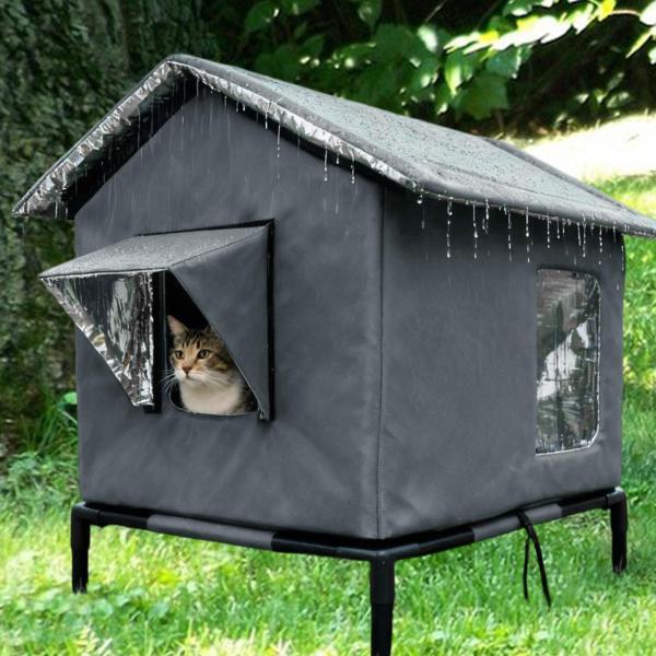 説明:[冬の猫の家]: この屋外用猫の家は.寒い時期に野良猫に断熱材を提供し.気象条件で動物に清潔で暖かい環境を保証します. [耐候性構造]: 防水オックスフォード生地とスポンジ.アルミホイルで作られたこの猫ハウスは.雨や風に耐えながら暖か...