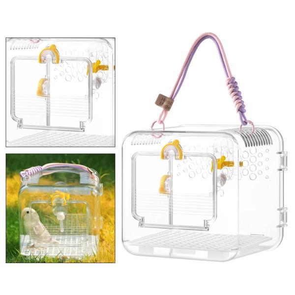 説明: [耐久性]高強度PET.金属.ナイロン素材で作られたこのポータブルバードキャリアは.傷に強く.耐摩耗性があり.愛するペットのための頑丈で信頼性の高い旅行の要塞を提供します. [快適性]ポータブルな屋外用オウムケージは.透明なパノラマ...