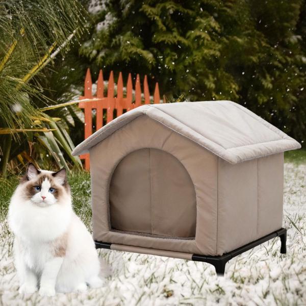 説明:[冬の猫の家]: 冬用の屋外野良猫シェルター.断熱性能に優れ.寒い冬でも野良動物に清潔で暖かい環境を提供します. [素材]: 野良猫シェルターはPPコットン素材で作られており.防風性.耐摩耗性があり.破れにくく.頑丈で.長期間使用でき...