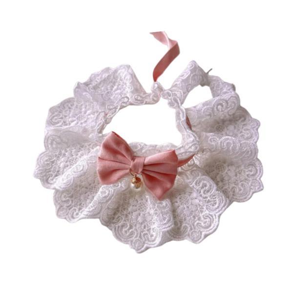 説明: [素材]: 高品質のレースで作られたこの調節可能なペット用首輪は.丈夫で長持ちし.猫や犬が快適に着用できます. [お祝いのアクセサリー]: 休日や特別な機会に適したこのチャームカラーは.ペットの見た目にお祝いの雰囲気を加え.休日の雰...