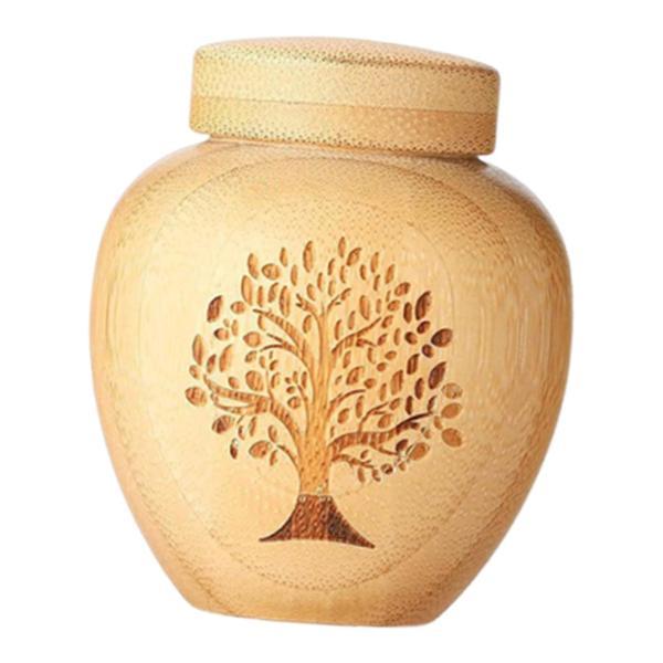 説明: [エレガントなデザイン]: 木から手作りされたこの骨壷は.美しく彫刻された木のデザインが特徴で.あなたの愛するペットのための洗練された芸術的な休息場所になります. [コンパクトサイズ]: 6.5×5.5cm.開口部3cmの小さめサイ...