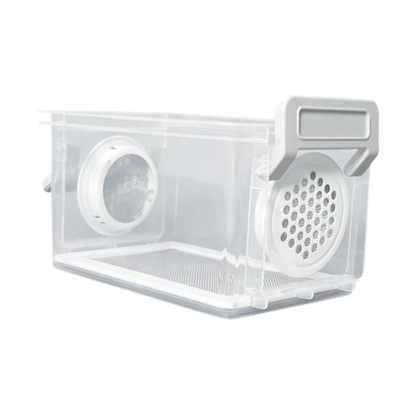 説明: [コンパクト]: 省スペースのミニデスクトップ飼育ボックス.寮の部屋.オフィス.自宅のデスクトップなど.場所を取らずに使えます. [効率的]: 底部のメッシュデザインにより.ミールワームやスーパーワームが廃棄物から自動的に分離され....