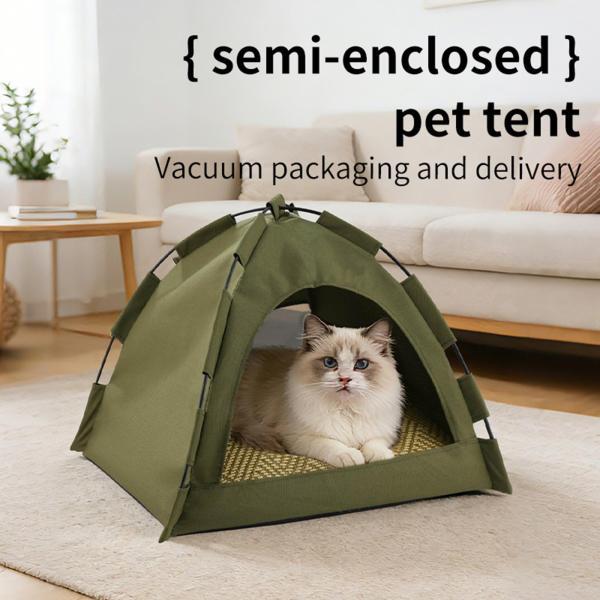 説明: [快適]オックスフォードペットテントは.小動物に優しく居心地の良い休憩スペースを提供します. [屋外対応]耐候性ペットシェルターは野良猫や野良犬に安全な屋外避難所を提供します [通気性]窓のデザインにより通気性が優れ.ペットを一年中...