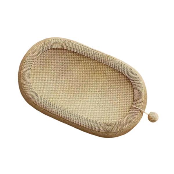 説明: [素材]: 猫用爪とぎベッドは高密度のサイザル麻素材で作られており.触り心地が良く.厚みがあり.爪を研ぐのに適しています. [サイズ]: オーバル型猫用爪とぎボウルのサイズは60cm×40cmで.猫が快適に遊んだり休んだりできる十分...