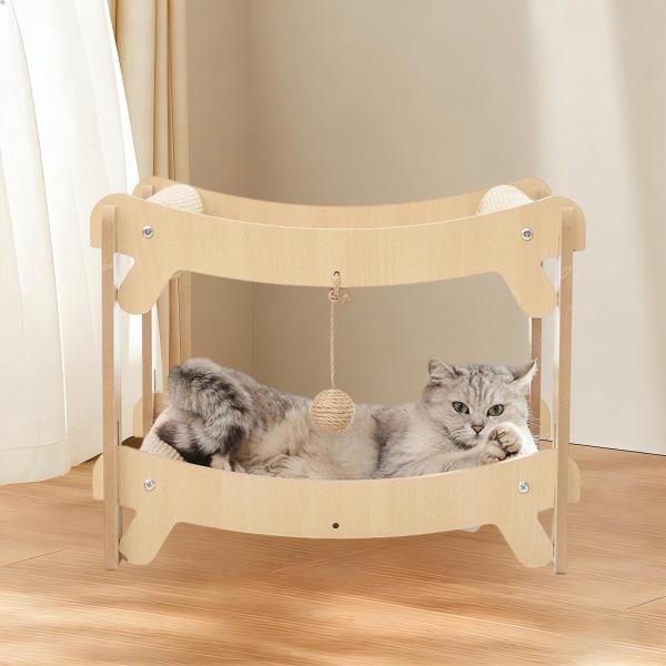 説明: [素材]木製素材で作られたこの丈夫な爪とぎラウンジは.愛猫に長く楽しんでいただけることを保証します. [保護]この猫用爪とぎパッドは.猫の爪とぎ本能を効果的に満たしながら.家具やカーペットを爪による損傷から保護します. [猫を惹きつ...