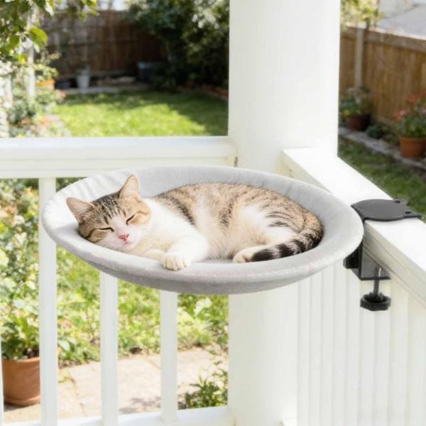 説明: [多用途]一年中使えるように設計されたこの卓上猫用ハンモックは.テーブルやデスクに簡単に取り付けられ.愛猫に快適な休息場所と観察場所を提供します. [簡単設置]素早く簡単に組み立てられます.猫用ハンモックは.窓辺.机の上.作業スペー...