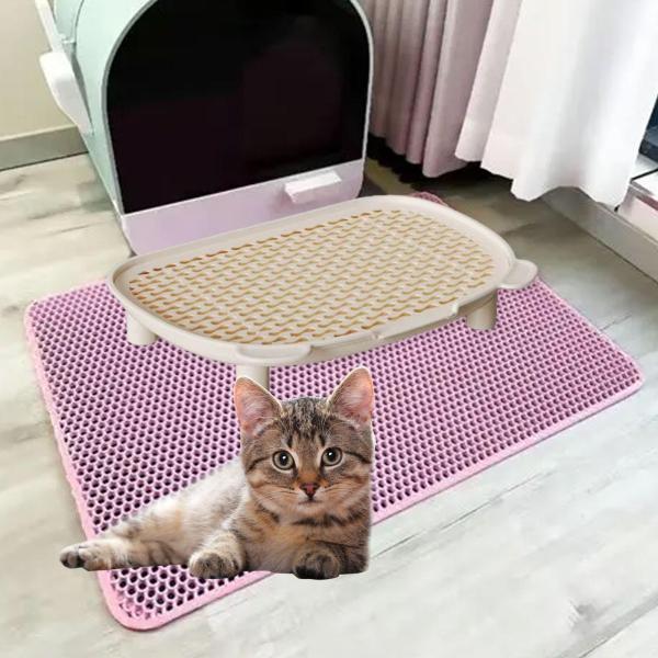 説明: [効果的な制御]二重構造の中空メッシュ設計により.散らばった猫砂を効率的に捕らえて集め.床を清潔に保ちます. [飛び散り防止]縁が高くなっている構造により.猫砂がトイレの外にこぼれるのを防ぎ.猫のトイレ周りの汚れを最小限に抑えます....