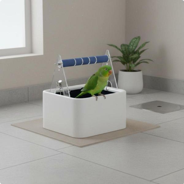 【多機能デザイン】: 止まり木とゴミ箱が一体化した革新的なペット用品で、愛鳥の定点排便トレーニングをサポートしながら、お部屋を清潔に保ちます。【衛生管理】: 便利なフン受け付き止まり木として機能し、フンが直接下のゴミ箱に落ちるため、毎日の掃...