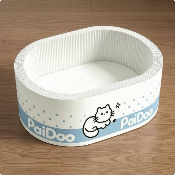 説明: [製品タイプ]: この猫用家具は.段ボールで作られた猫用爪とぎベッドで.猫の日常的な使用に実用的なものとして設計されています. [主な機能]: ボウル型の猫用ベッドは.猫が爪とぎをしたり.休んだり.丸まったりできる場所を1か所に提供...