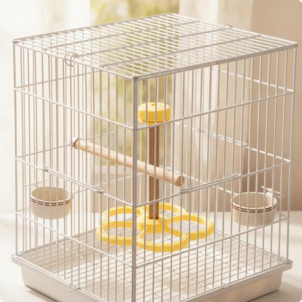 【基詳細報】: ペット用品として使える鳥かご止まり棒で、花形回転台と縦方向の支柱を備えた止まり棒スタンドです。ケージ内に取り付けて、ペットの鳥が止まったり遊んだりしやすい構成になっています。【機能】: 鳥かご遊び台として、鳥が足場に立って休...