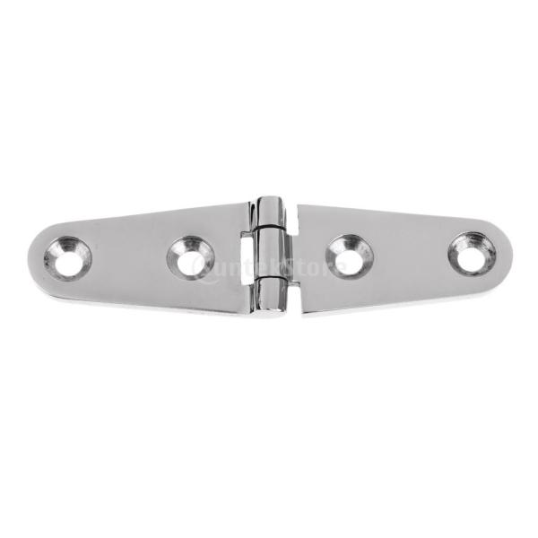 説明:材料：マリン316ステンレス鋼寸法： 100×25mm / 3.94×1インチ（L×W） 厚さ：4mm / 0.16インチ穴の直径：5mm / 0.2インチ精密研磨パッケージに含まれるもの: 1ピースボートヒンジ......