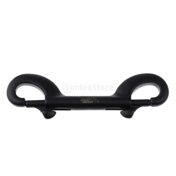 説明:ダブルエンドボルトスナップフック耐腐食性と耐久性ダイビングアクセサリーの取り付けに最適：SMB、ダイビングリール、ライト、、カメラなど材質：316ステンレススチール長さ：90mm / 100mm / 115mm カラー：ブラックパッケ...