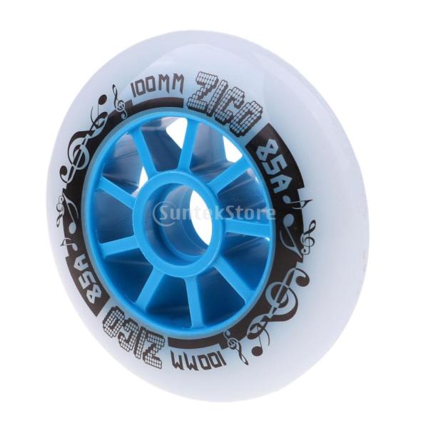 説明: 100％真新しく高品質耐摩耗PU製、高弾性、耐久性、軽量 85a、快適なスケートの経験パッケージ：1ピースホイールインラインスケート、レース、フリースタイル、スピード、ブレーキなどに使用できます。 仕様:材質：PU サイズ：100m...